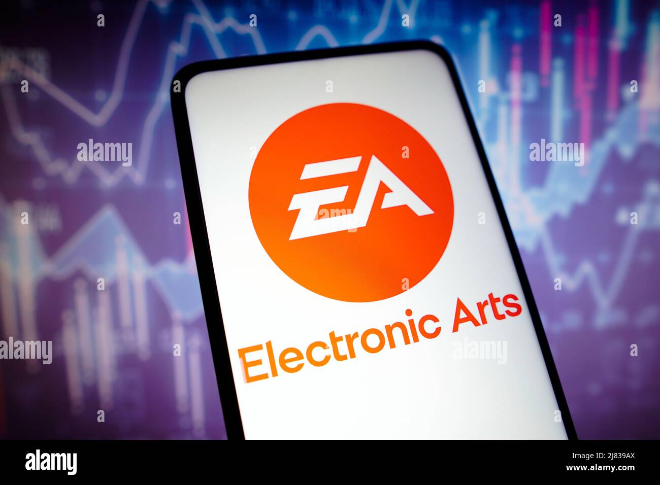 In this photo illustration, the Electronic Arts Inc. (EA) logo seen ...
