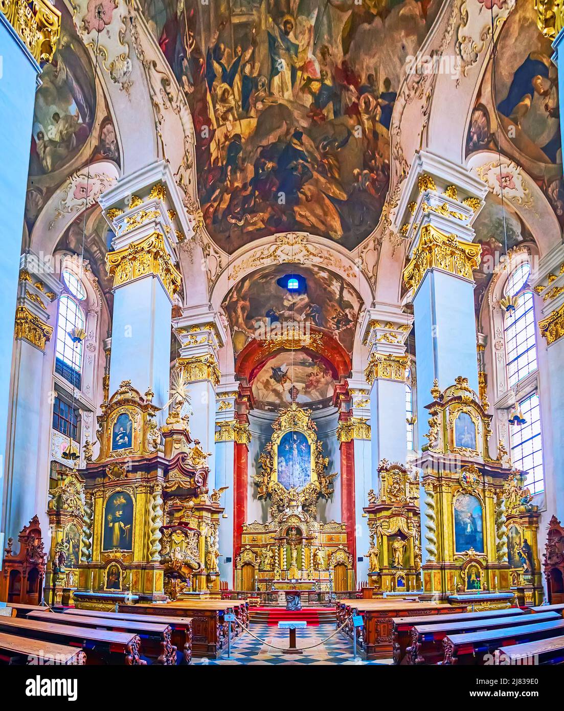 St giles church prague hi-res stock photography and images - Alamy