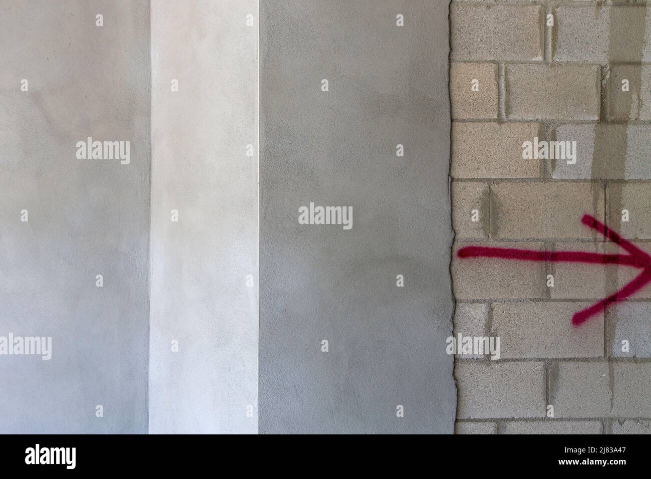 Stucco Wall With Cinder