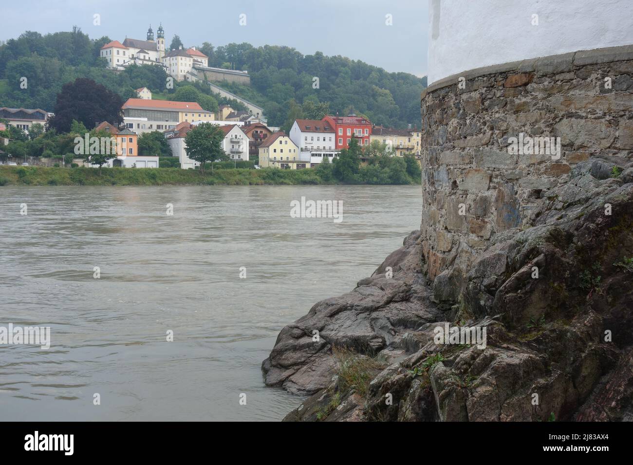 the city of Passau at the danube river Stock Photo - Alamy