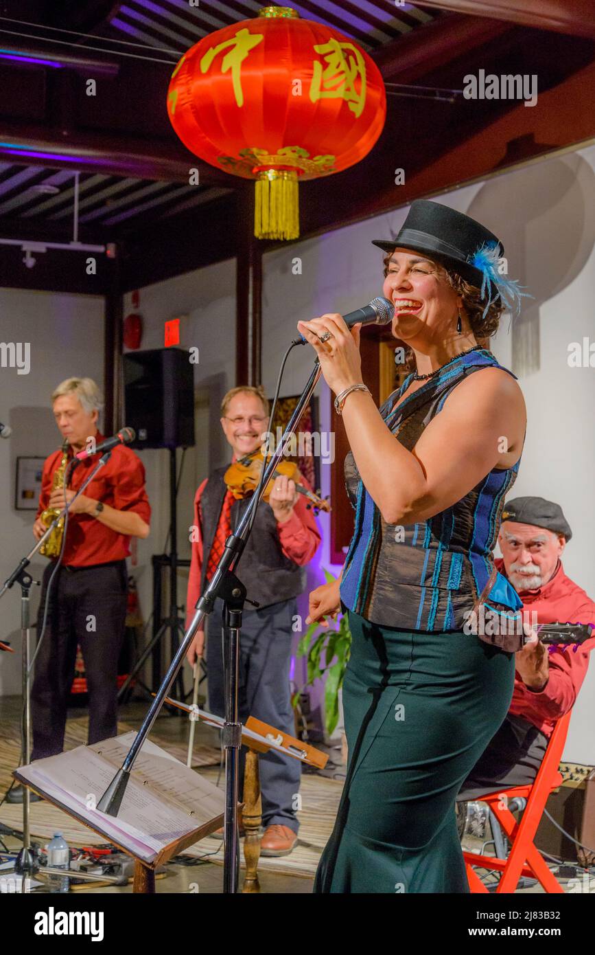 Deanna Knight and the Hot Club of Mars. Performance at Dr. Sun Yat Sen ...