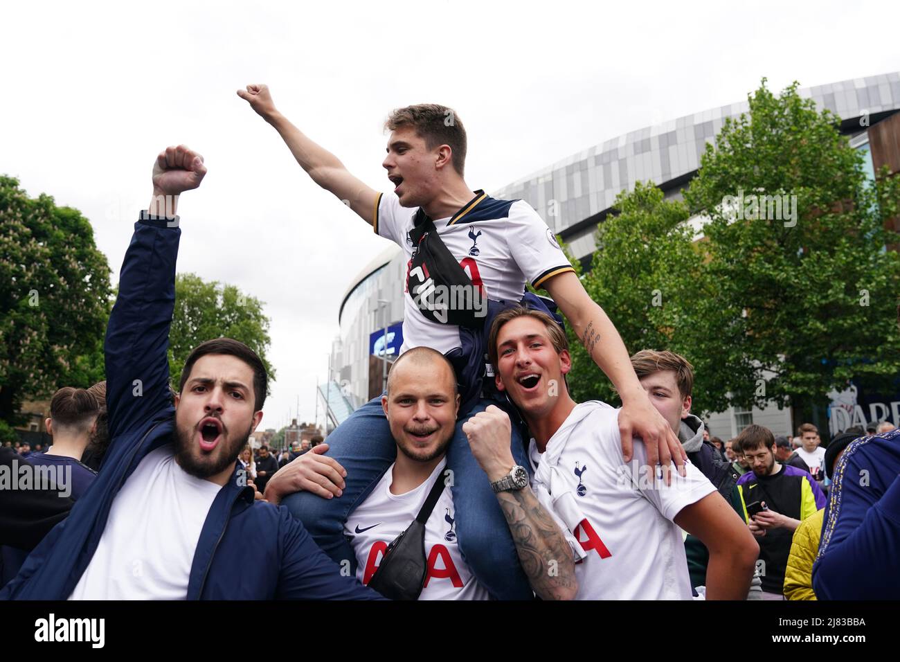 Tottenham Hotspur fans arriving before the Premier League match at ...