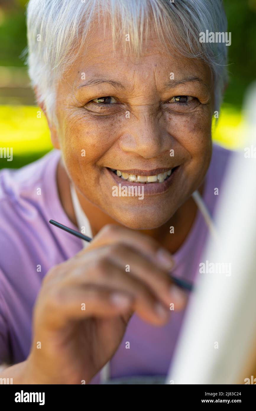 Portrait painting smiling person hi-res stock photography and images ...