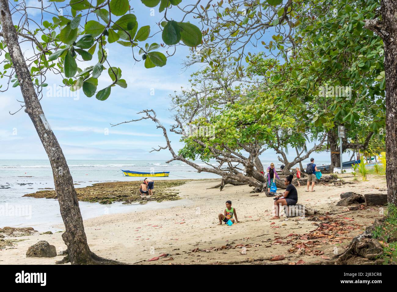 Beach view, Chino Beach, Puerto Viejo de Talamanca, Limón Province ...
