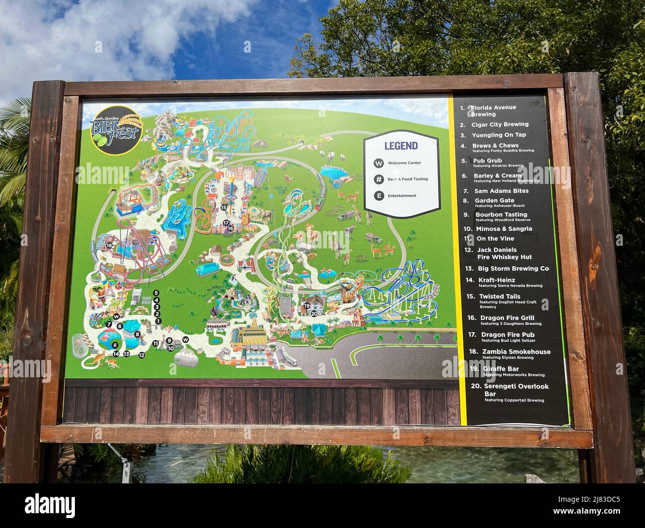 Busch Gardens Tampa Florida Map Sesame Street Region At Busch Gardens
