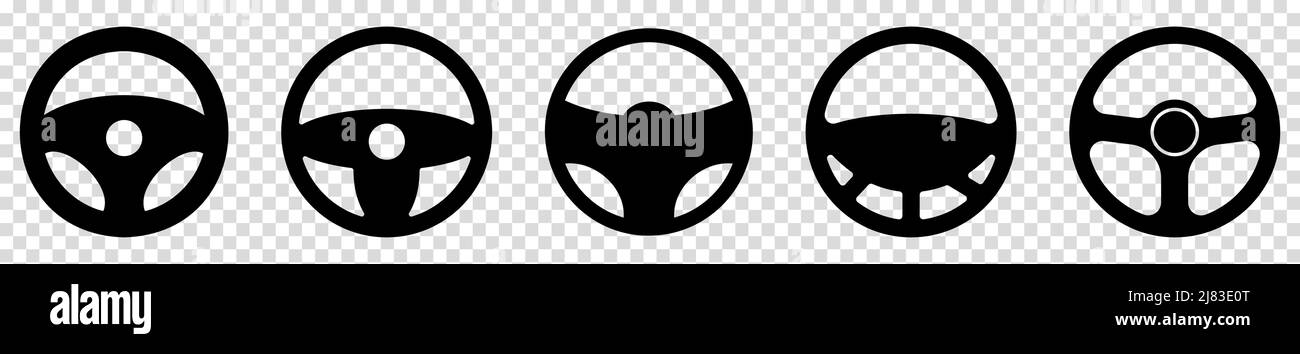 Car wheel icons. Vector illustration isolated on transparent background ...