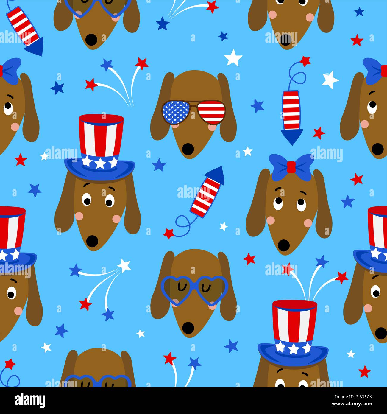 4th Of July Cartoon Wallpaper
