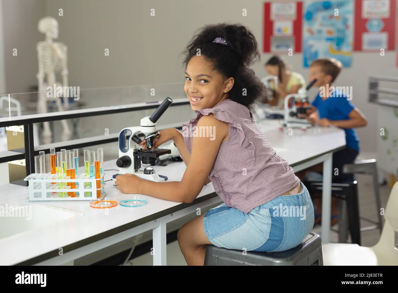 Laboratory desk microscope hi-res stock photography and images - Alamy