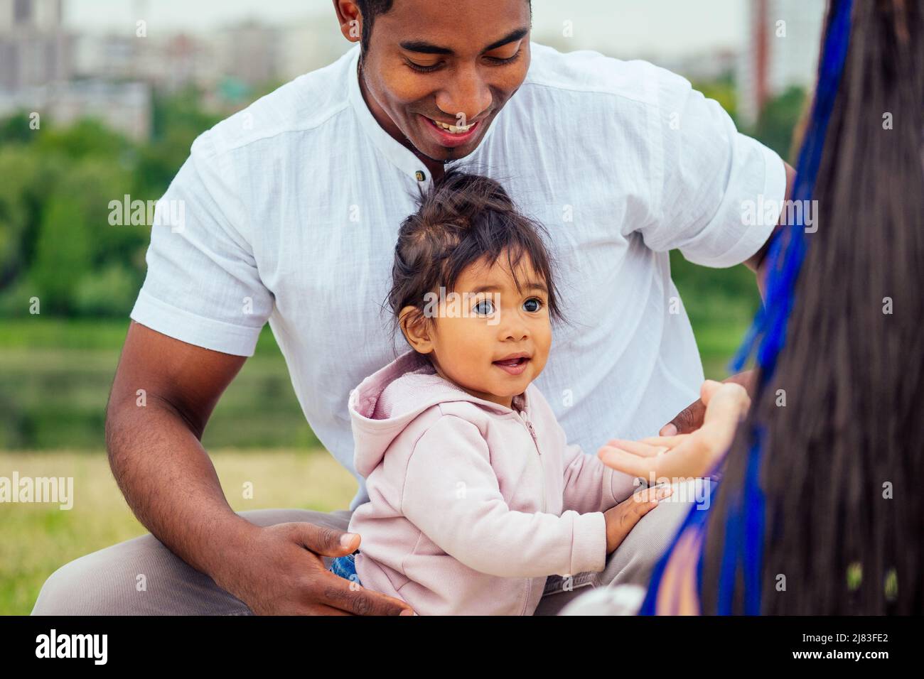 Black mixed race baby girl hi-res stock photography and images - Alamy