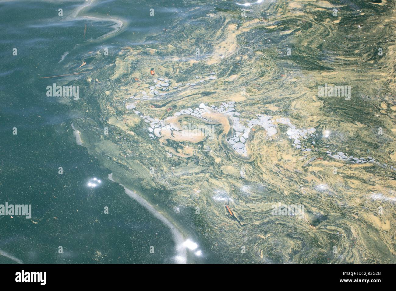 Spilled oil on water hi-res stock photography and images - Alamy