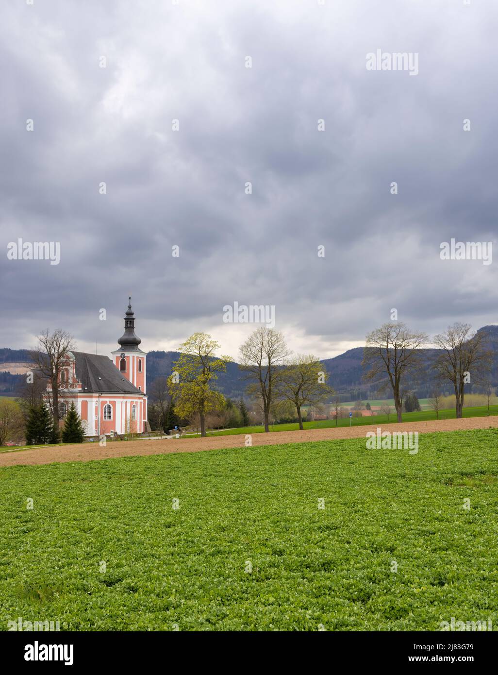 Church of St. Mary Magdalene, Božanov, Czechia, Eastern Bohemia, Czech ...