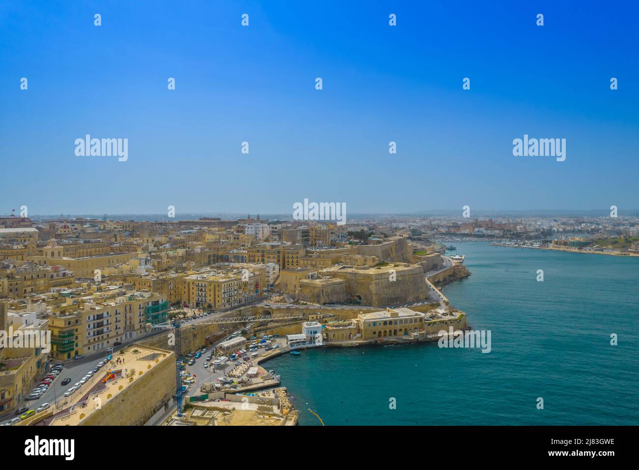 Aerial view of the old town of Valetta, Malta Stock Photo - Alamy