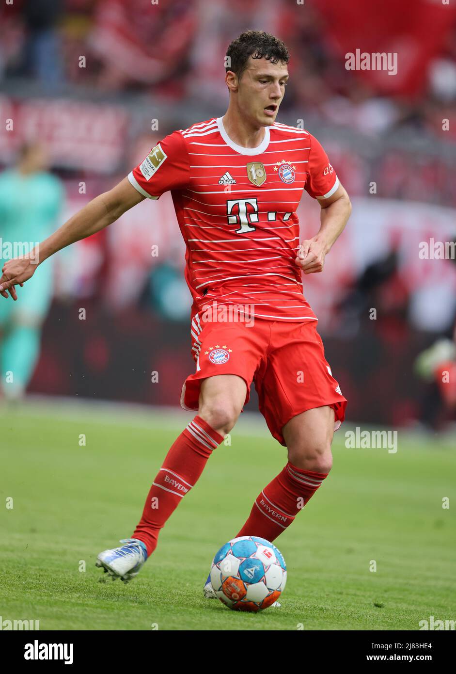 Benjamin Pavard of Bayern Muenchen Deutscher Fussball Meister 2022 FC ...