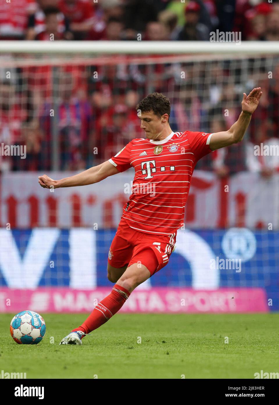Benjamin Pavard of Bayern Muenchen Deutscher Fussball Meister 2022 FC ...