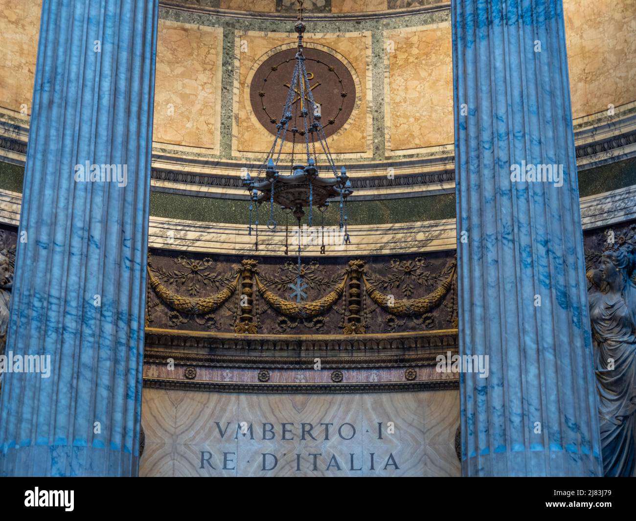Tomb of Umberto I in the Pantheon, detail, Roman Catholic Church of ...