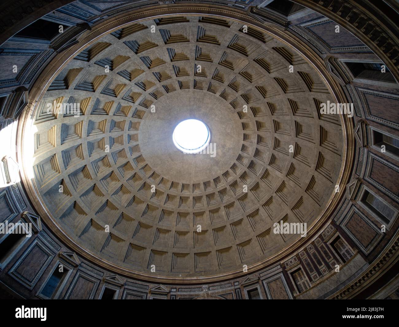 Dome of the Pantheon, interior view, Roman antiquity, Roman Catholic ...