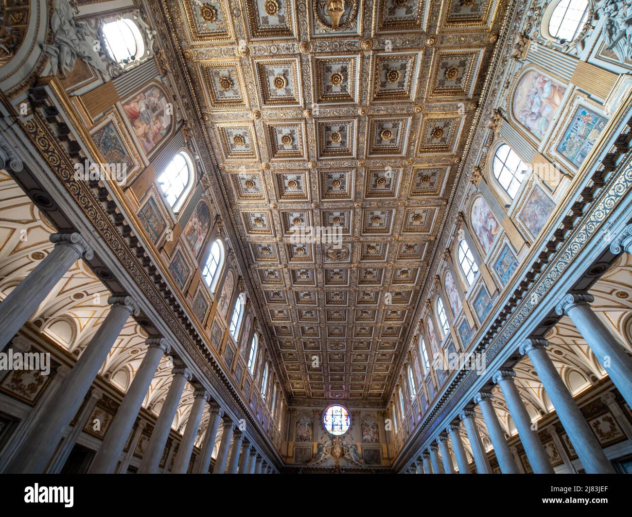 Ceiling of santa maria maggiore hi-res stock photography and images - Alamy