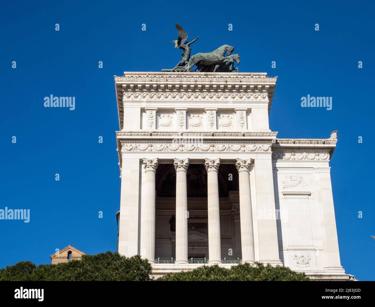 Quadriga on the Monumento Vittorio Emanuele II, Piazza Venezia, Rome ...