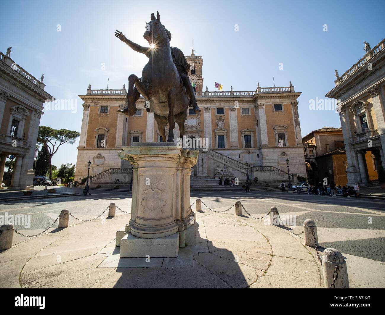 Equestrian statue, bronze statue, Emperor Marcus Aurelius, Capitol ...