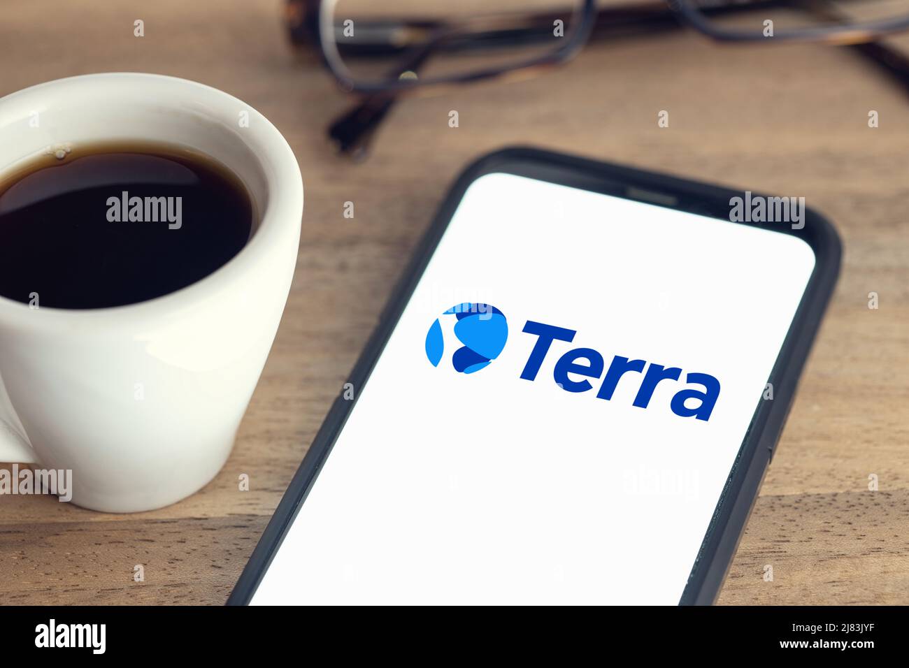 Terra luna logo hi-res stock photography and images - Alamy