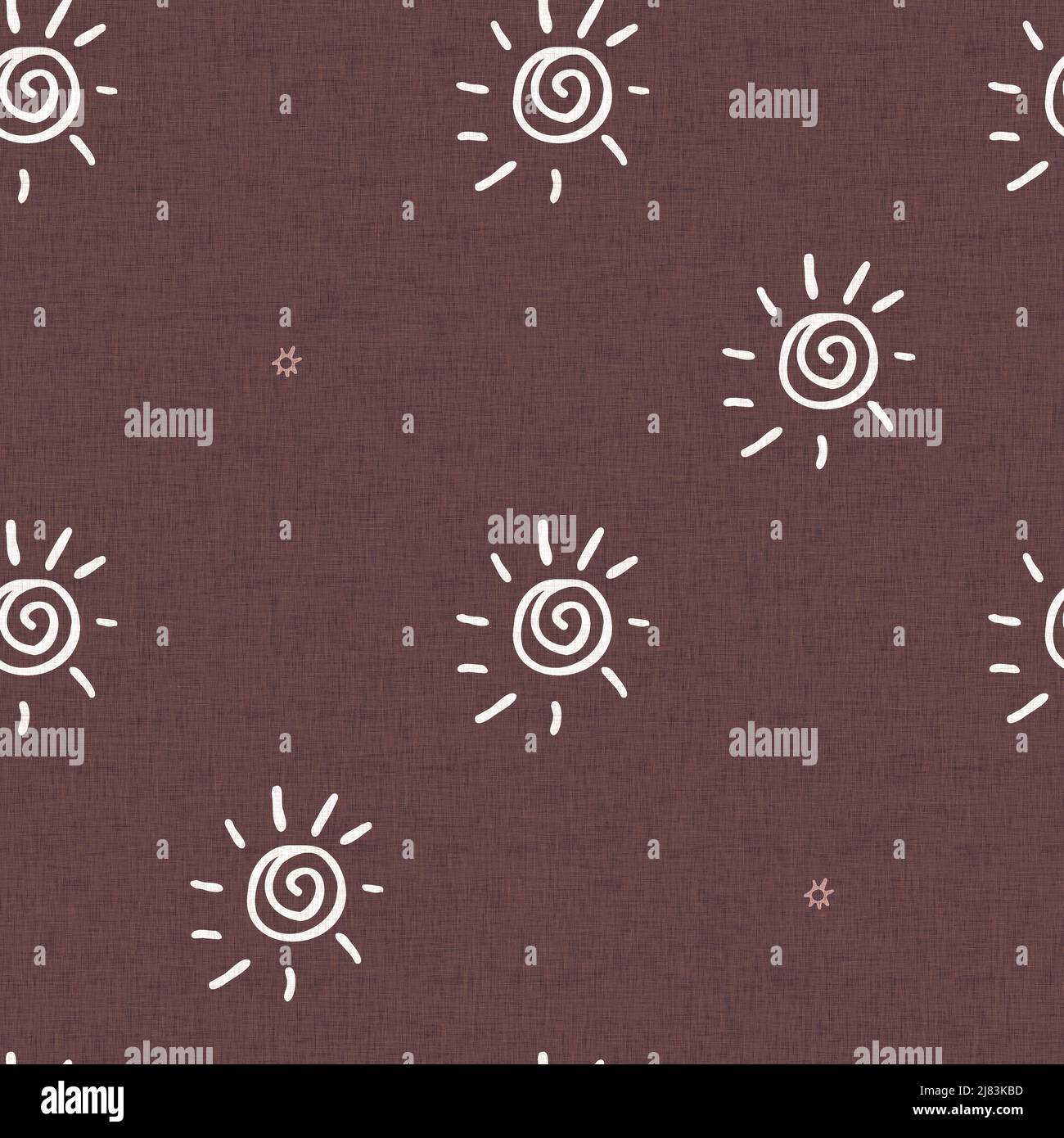 Calm newborn minimal sun seamless pattern. Gender neutral baby nursery ...