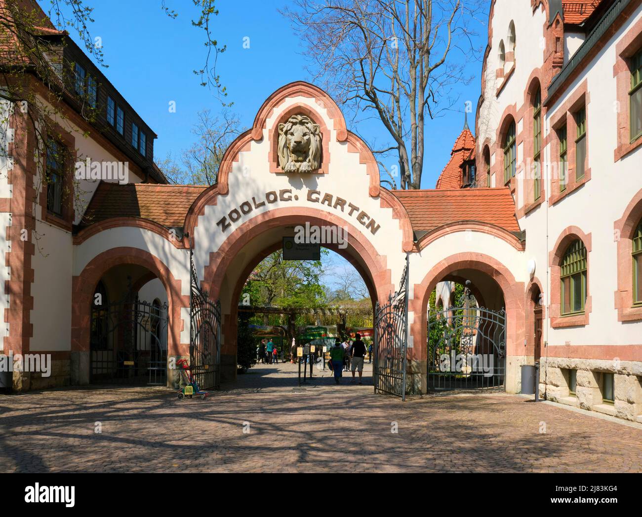Entrance to Leipzig Zoo, Leipzig, Saxony, Germany Stock Photo - Alamy