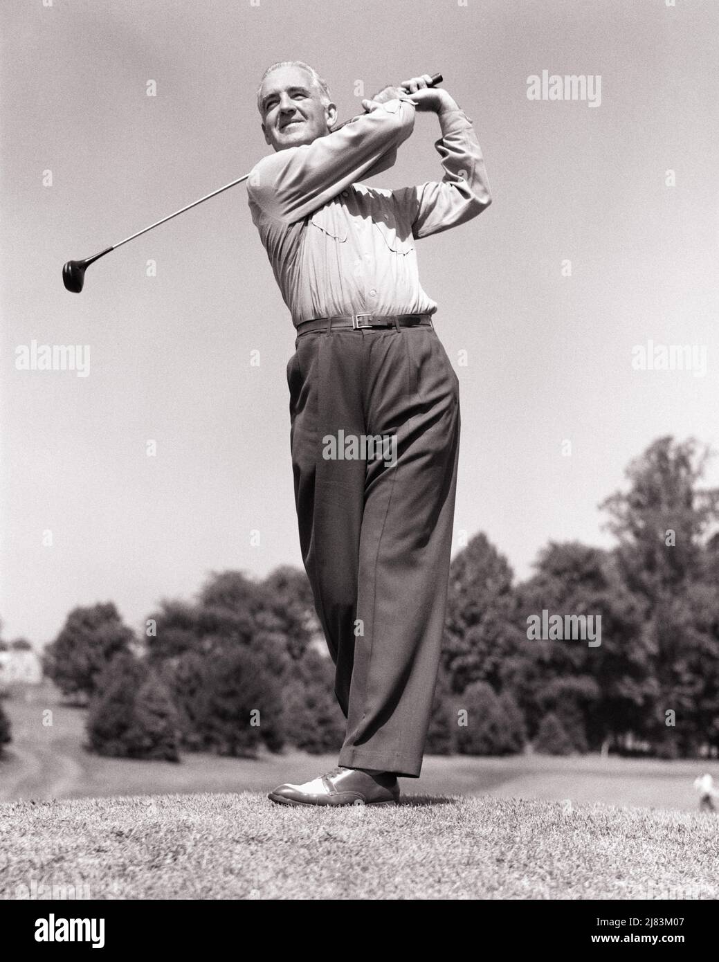 Middle aged white male golfer hi-res stock photography and images - Alamy