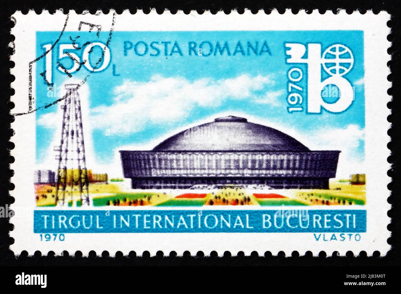 ROMANIA - CIRCA 1970: a stamp printed in the Romania shows Exhibition ...