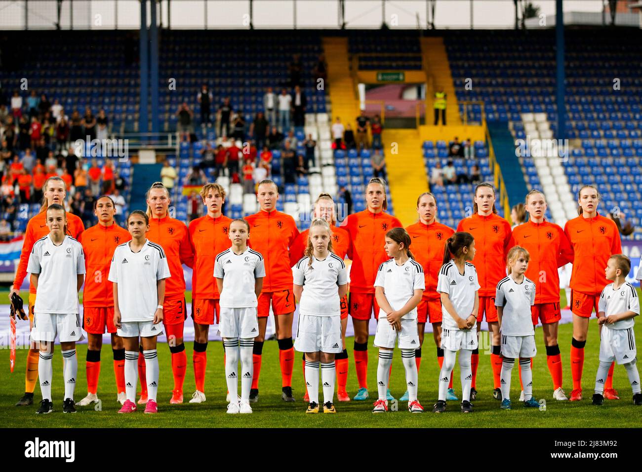 SARAJEVO, BOSNIA-HERZEGOVINA - MAY 12: Femke Liefting, Daliyahde Klonia ...