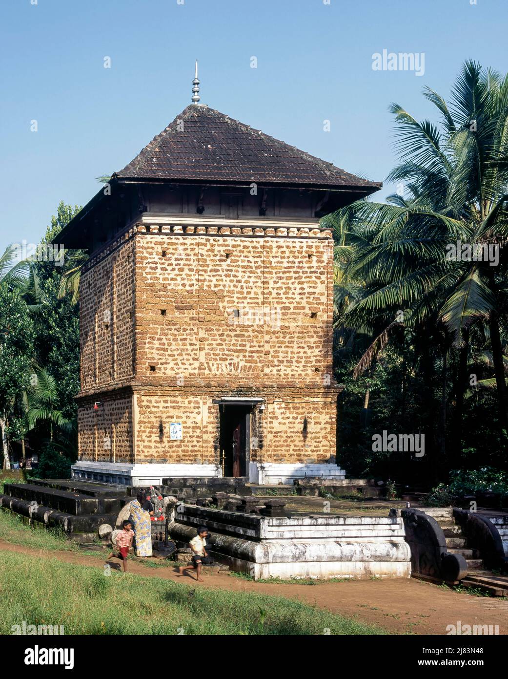 Keezhthali Mahadeva temple in Kodungallur, Kerala, India, Asia Stock ...