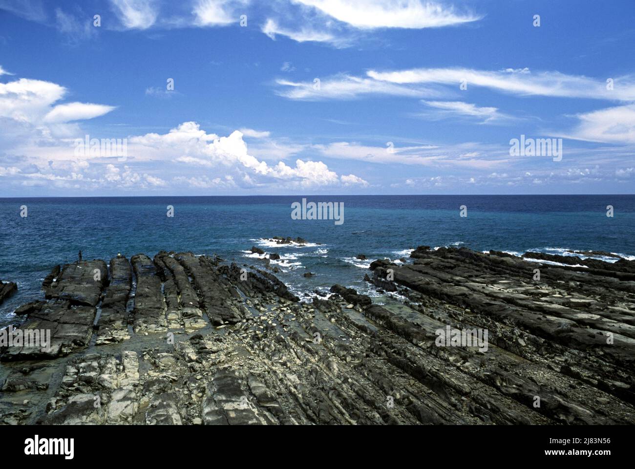 A scene on the way to Corbines Cove Beach, Port Blair, Andaman and ...