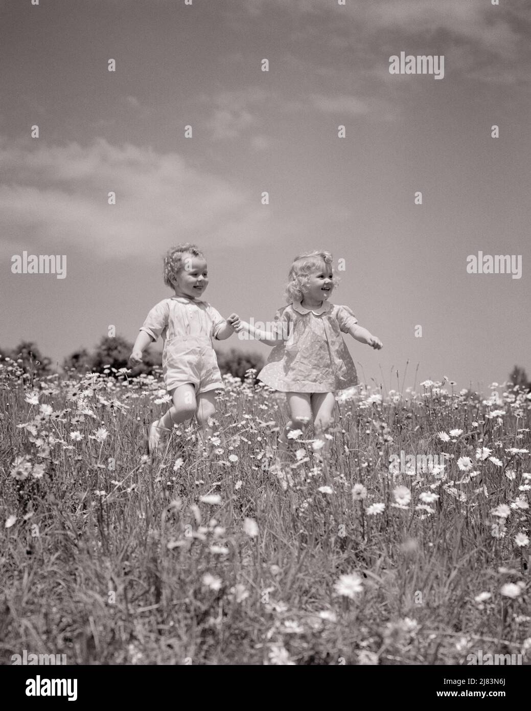 Baby brother and sister and vintage hi-res stock photography and images ...