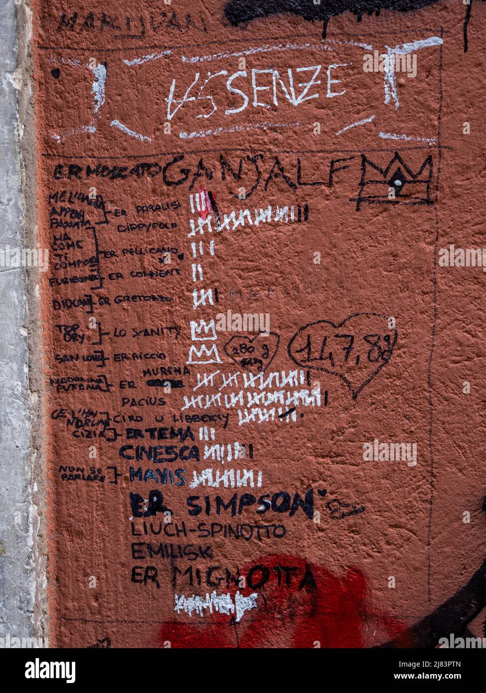 Graffiti, Rome, Lazio, Italy Stock Photo - Alamy
