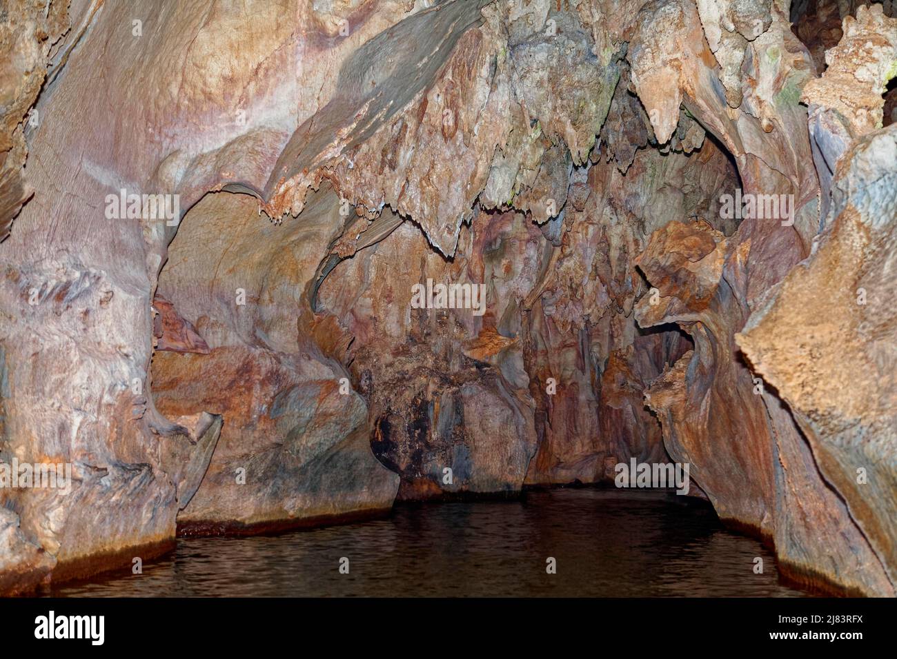 Indian cave, Cueva del Indio, stream, rocks, Valle de Vinales, Vinales ...