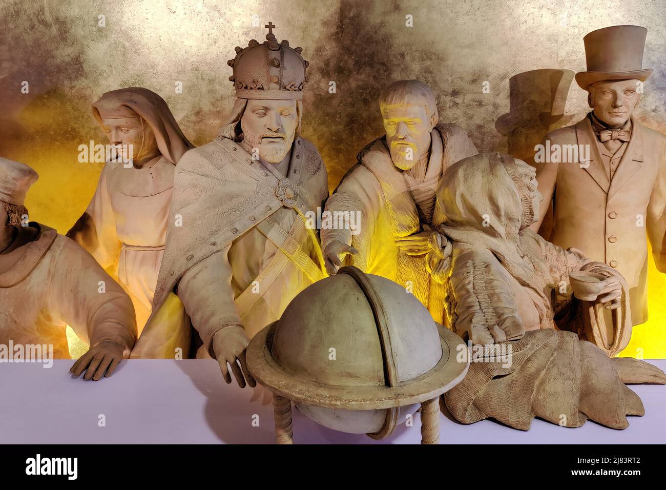 Historical human-sized figures made of marzipan, Niederegger Marzipan ...