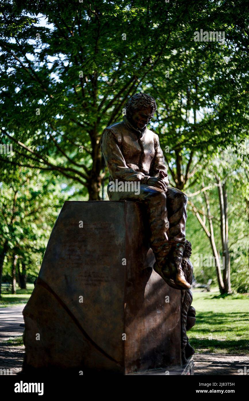 Imola, Italy - 12/05/2022, AYRTON SENNA monumento, atmosphere during ...
