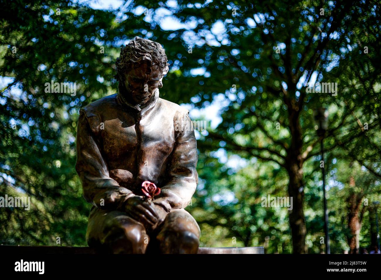 Imola, Italy - 12/05/2022, AYRTON SENNA monumento, atmosphere during ...