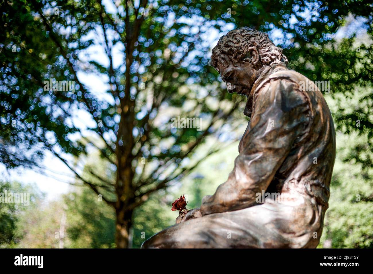 Imola, Italy - 12/05/2022, AYRTON SENNA monumento, atmosphere during ...