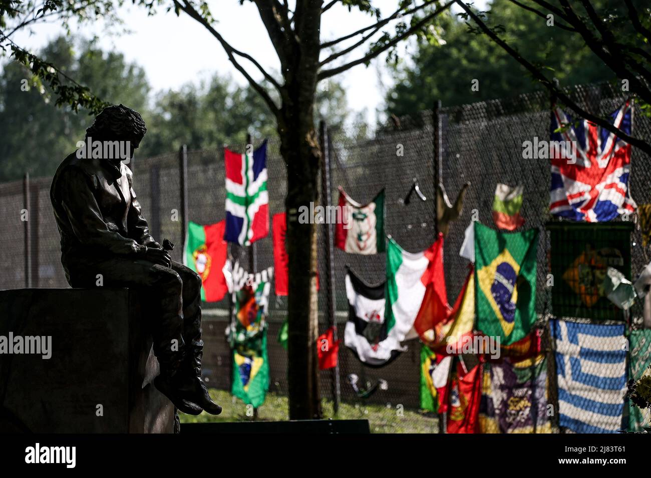 Imola, Italy - 12/05/2022, AYRTON SENNA monumento, atmosphere during ...