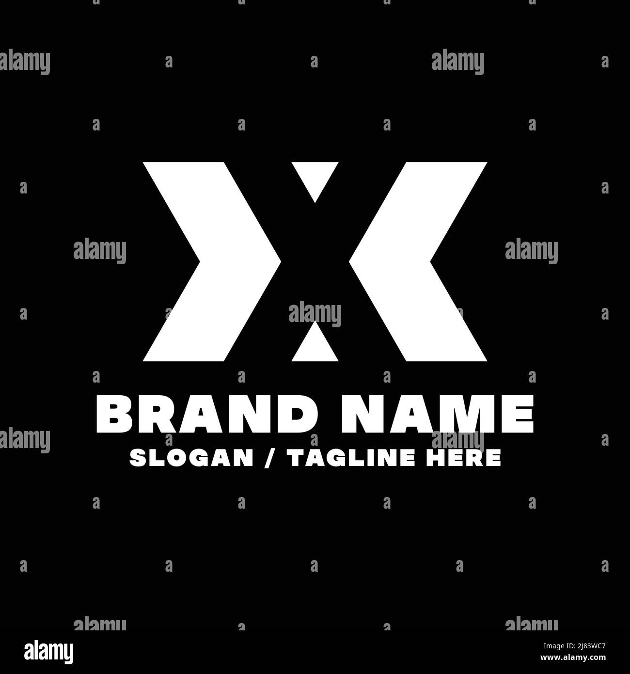 X logo design Black and White Stock Photos & Images - Alamy