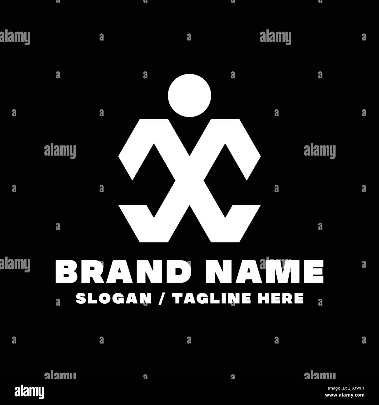 X man logo design template. This logo is very suitable for any kind of ...