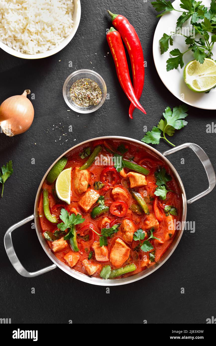 Asian curry pot overhead hi-res stock photography and images - Alamy