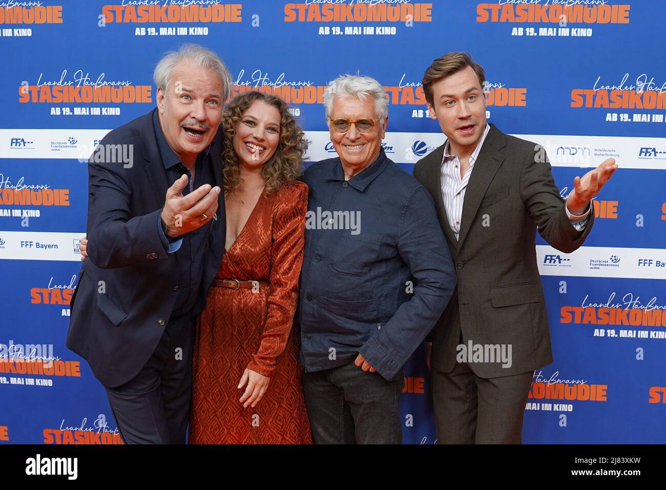 Berlin, Germany. 12th May, 2022. Director Leander Haußmann (l-r) and ...