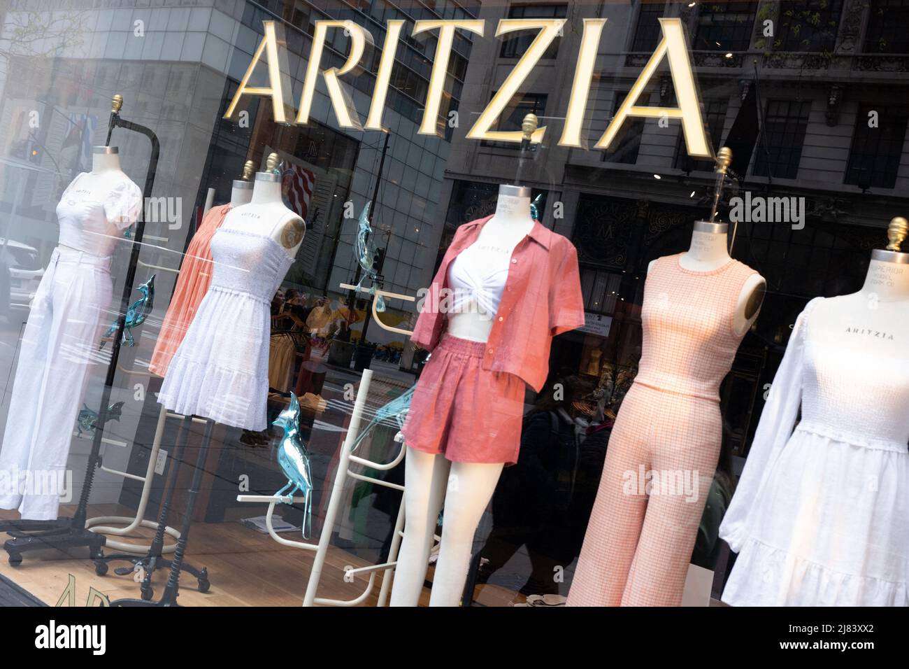 A shop sign of ARITZIA, on May 07, 2022 in New-York City, USA. Photo by ...