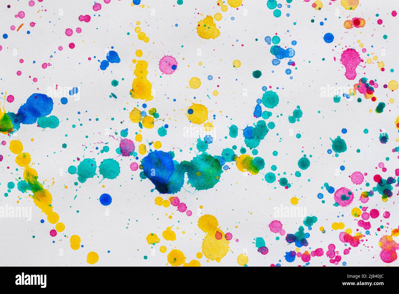 Multi-colored blots on light paper, abstract vivid background Stock ...