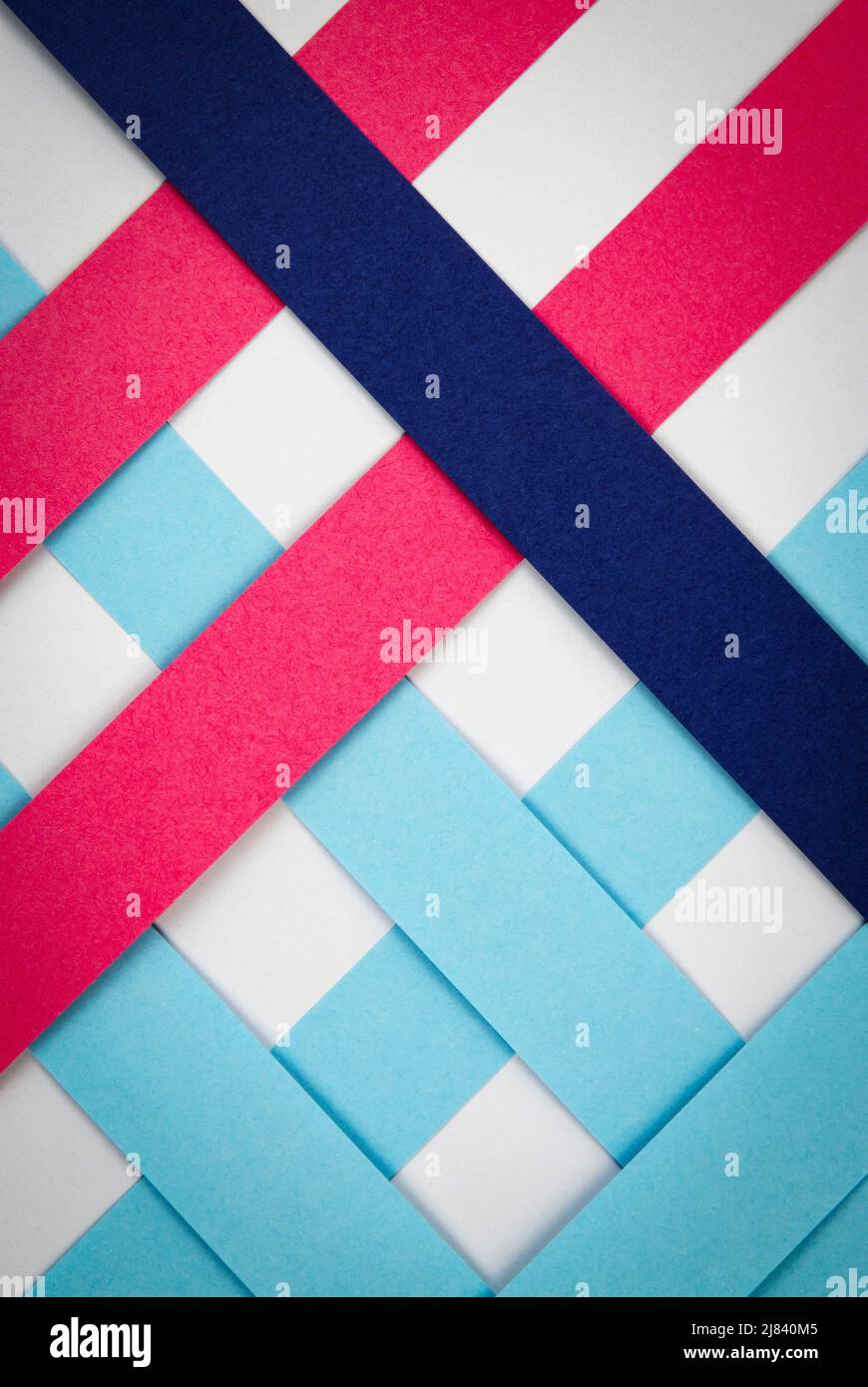 abstract background strips of colored paper cross each other Stock ...