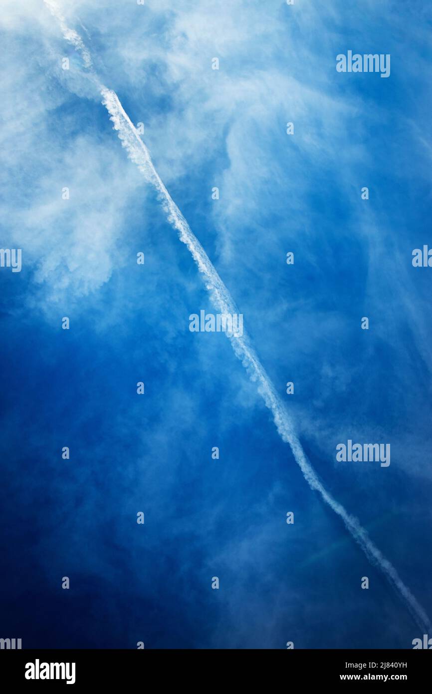 abstract background trace vapors for aircraft engines Stock Photo - Alamy