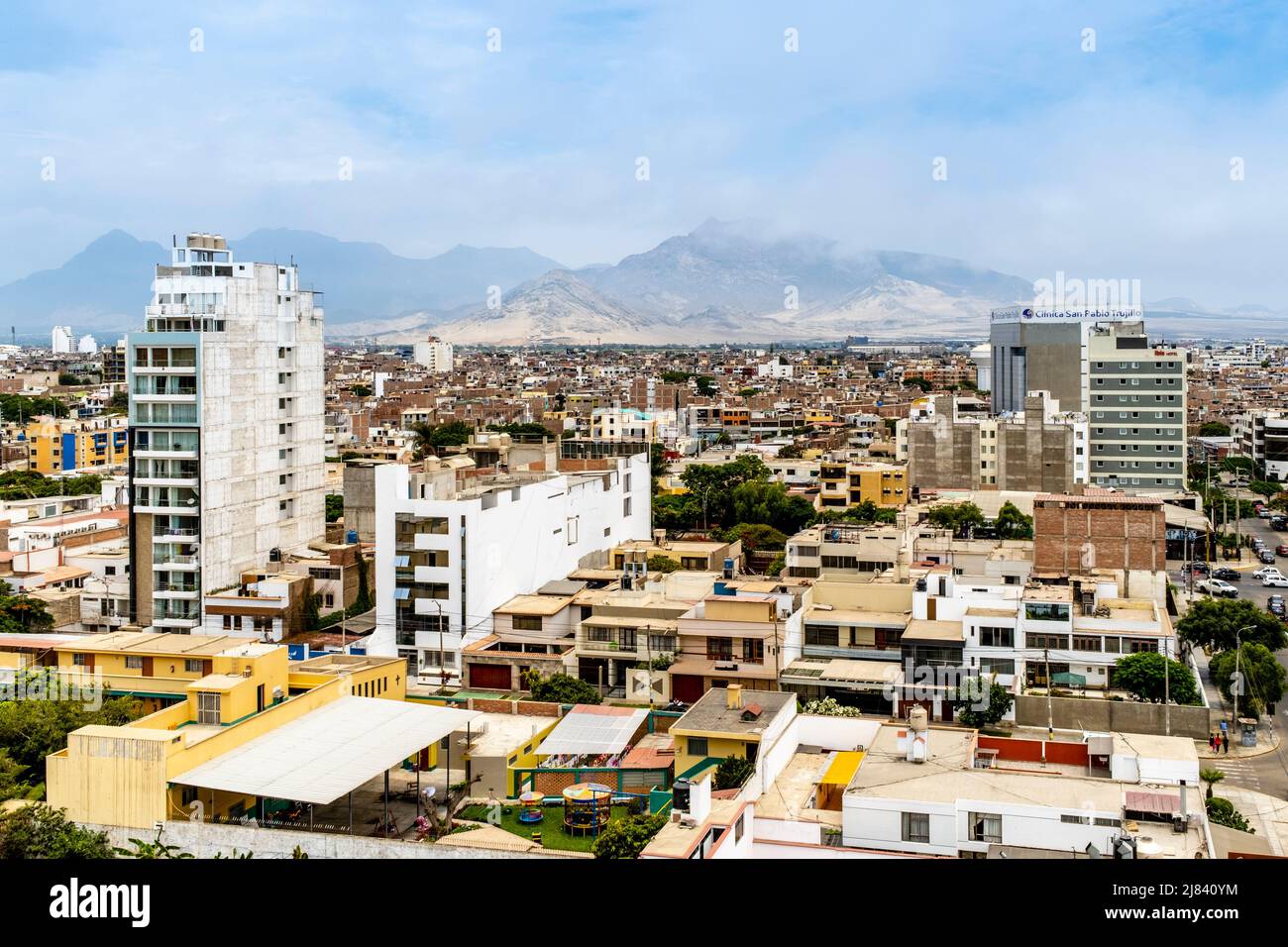 The Skyline Of The City Of Trujillo, La Libertad Region, Peru Stock ...