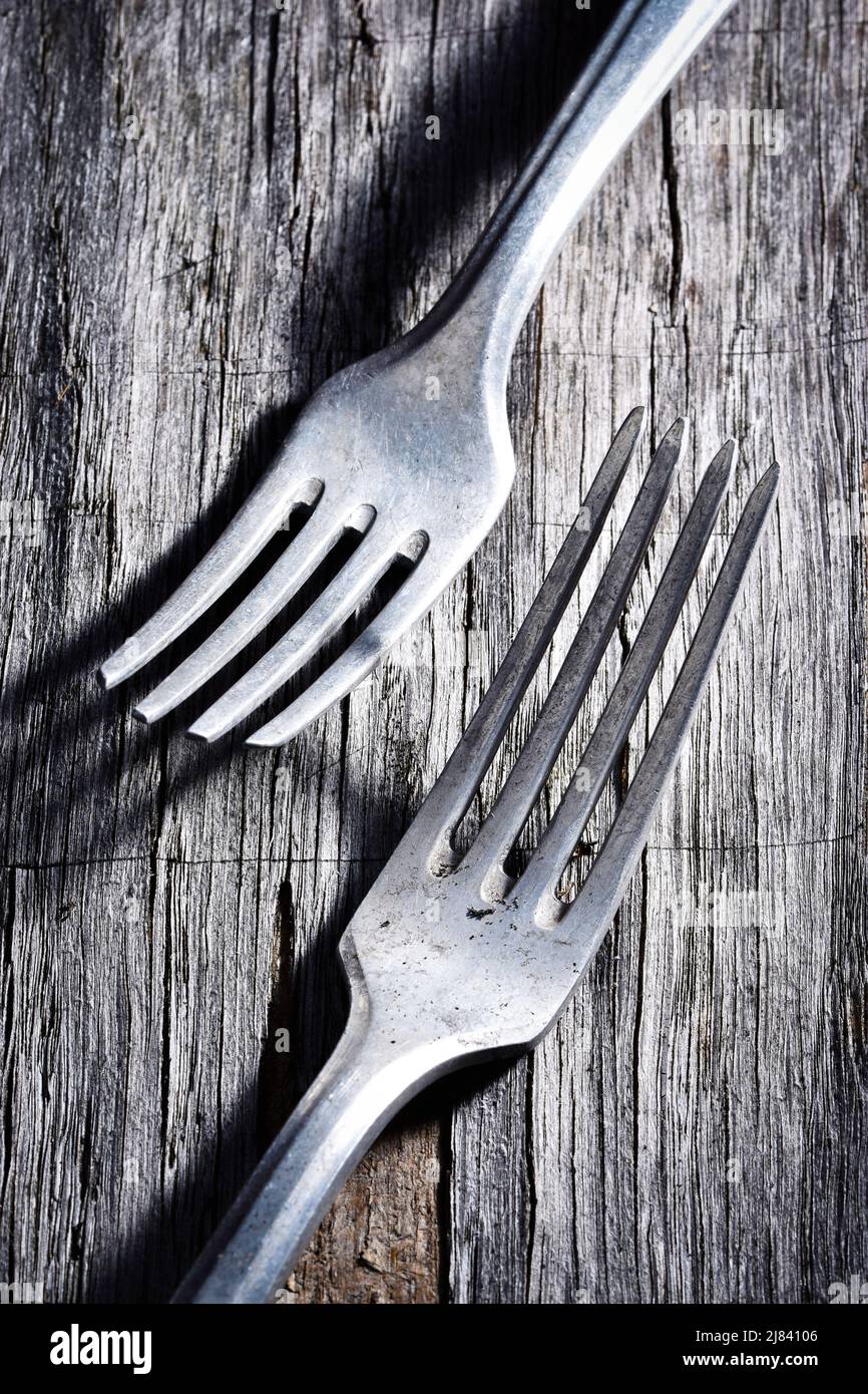 Old forks hi-res stock photography and images - Alamy