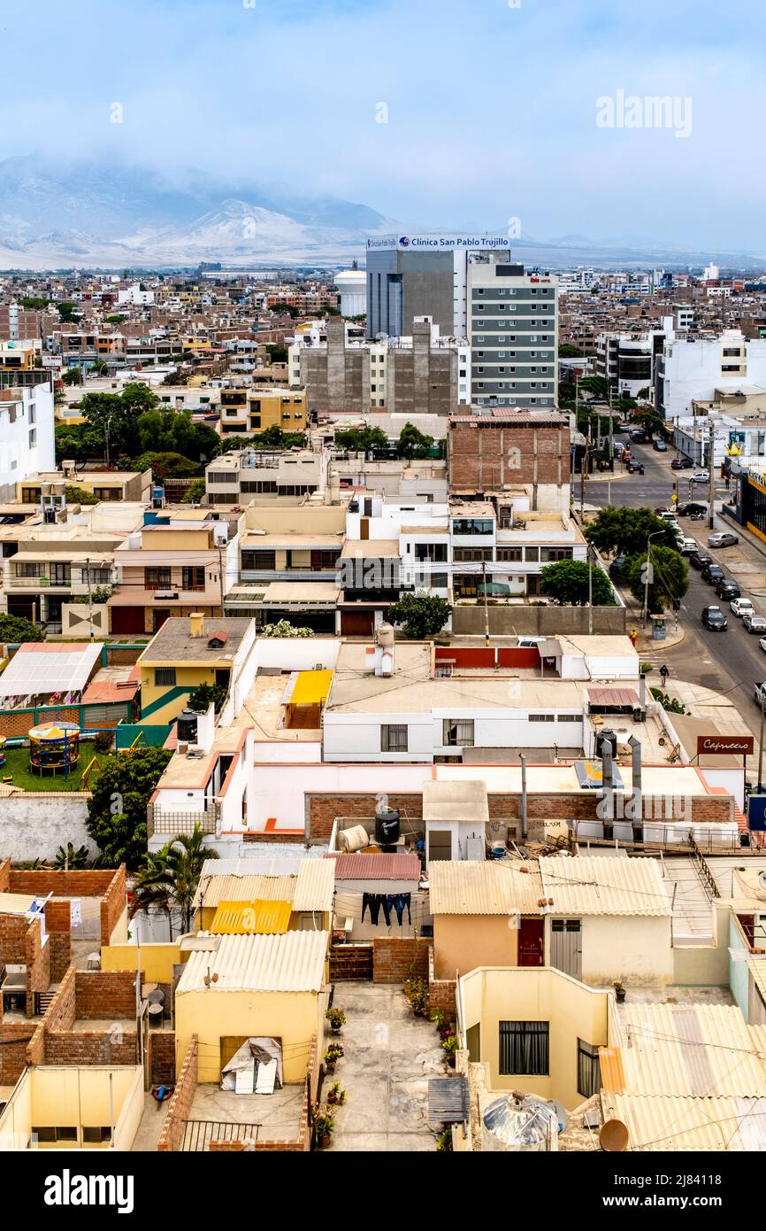 The Skyline Of The City Of Trujillo, La Libertad Region, Peru Stock ...